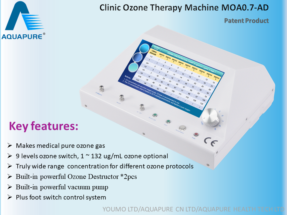 Professional 1-132 mg/L Clinic Medical O3 Ozone Therapy Machine Generator with Vacuum Pump and ...