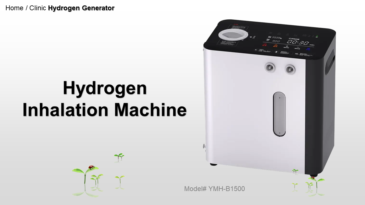 SPE PEM 1500ml/min Hydrogen Gas Inhaler Household Hydrogen Inhalation ...